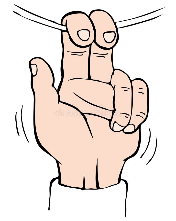 Hanging by a Thread stock vector. Illustration of losing - 17815804