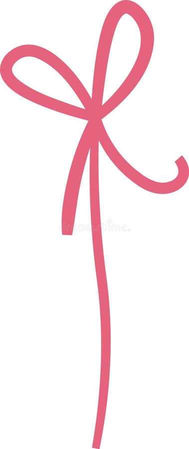 Hanging Thread with Bow stock illustration. Illustration of rope ...