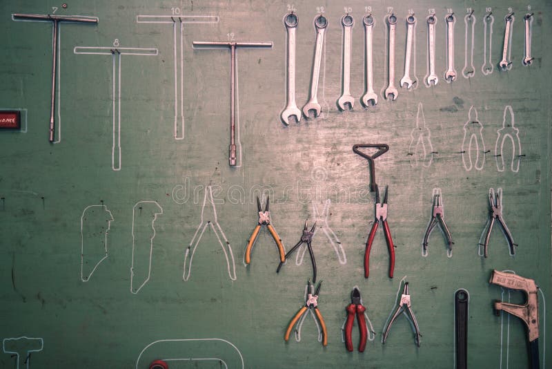 Hanging Tools stock photo. Image of hanging, wall, tools - 41318018