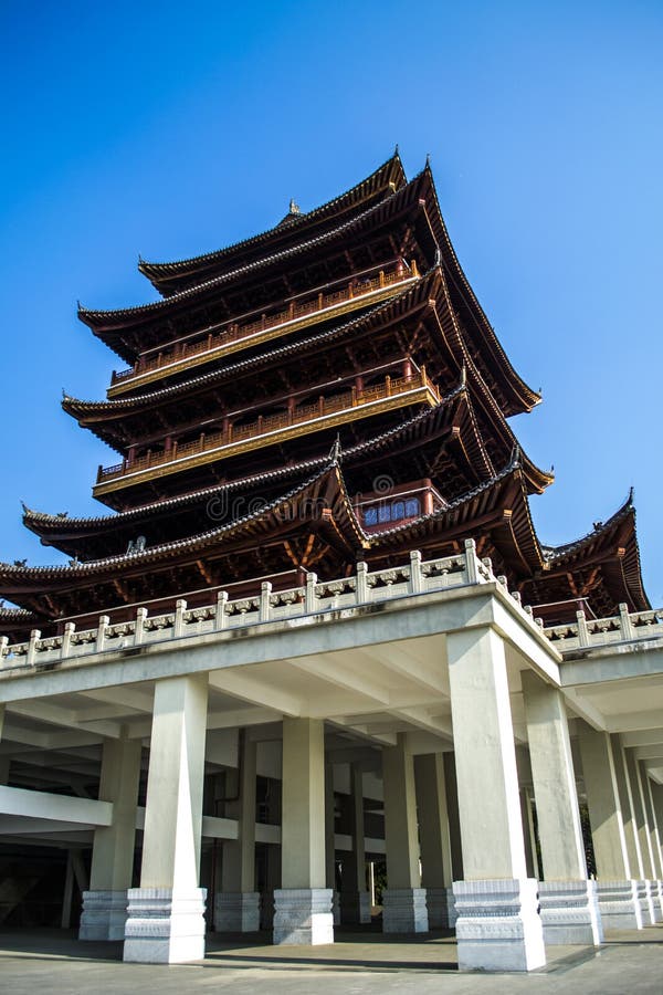 Hanging tower stock image. Image of post, eave, building - 83580595