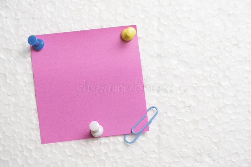 Hanging from Wall with Help Stationery Buttons is Pink Sticker for ...