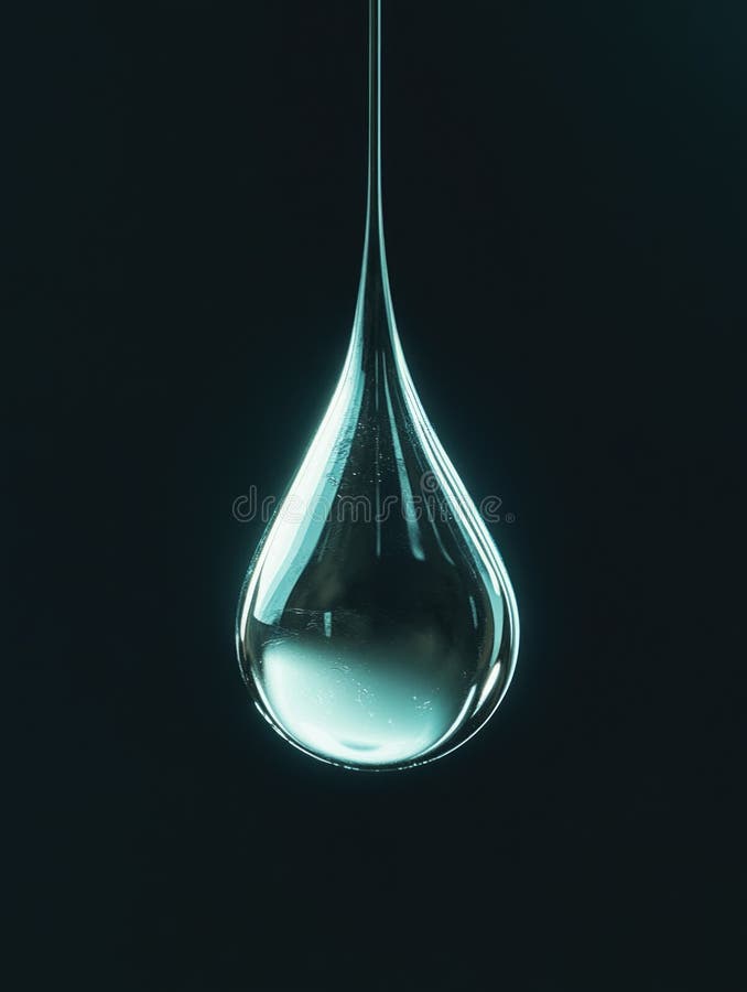 Hanging Water Droplet stock photo. Image of needle, drop - 360896302