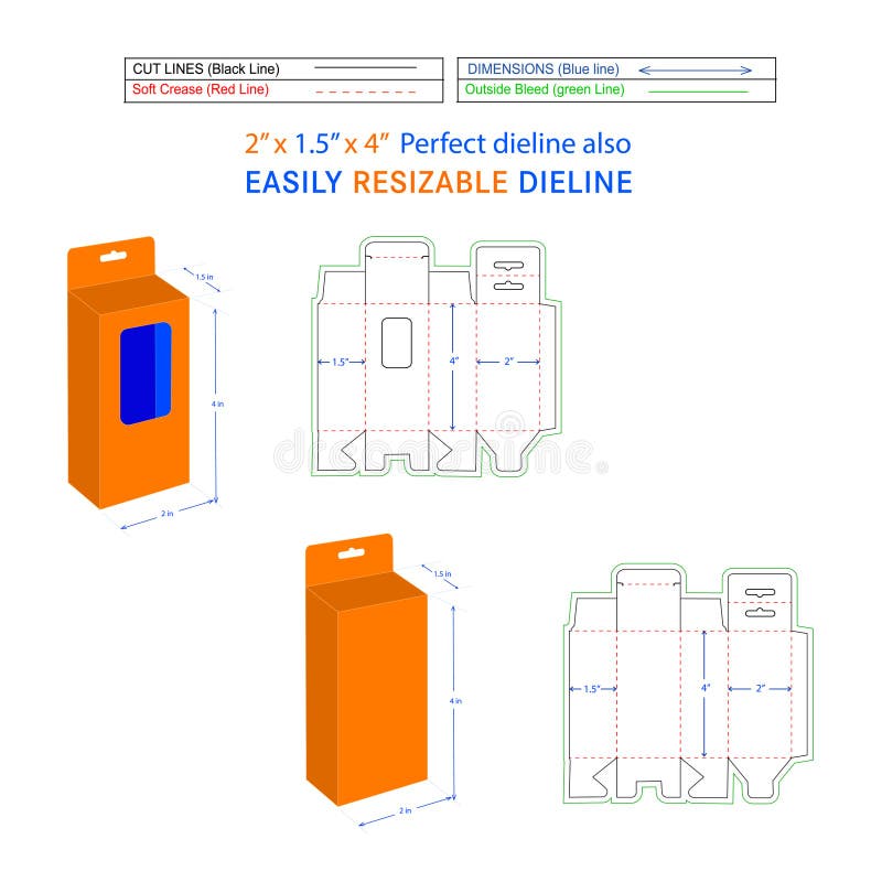 Hanging Window Box, Bottom Snap Lock Mobile Charger Box, 2x1.5x3 Stock ...