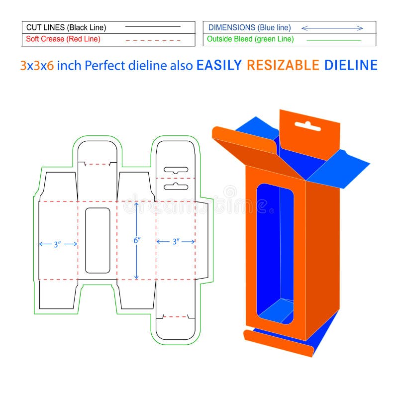Hanging Window Box, Snap Lock Mobile Charger Box, 3x3x6 Inch Box ...