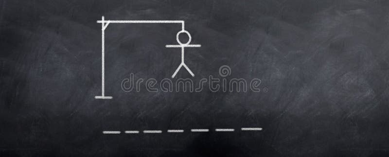 Hangman stock illustration. Illustration of childhood - 12858796