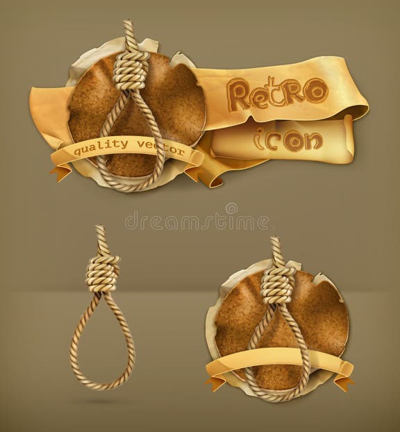 Hangman knot icons stock vector. Illustration of hangmans - 57417620