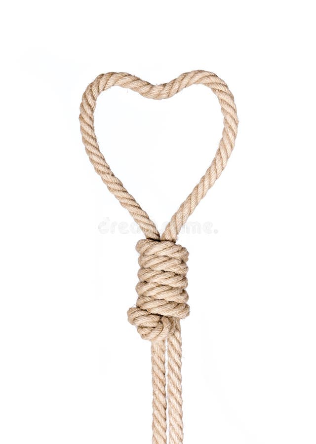 Soga Del Suicidio En Símbolo Del Corazón Imagen de archivo - Imagen de ...