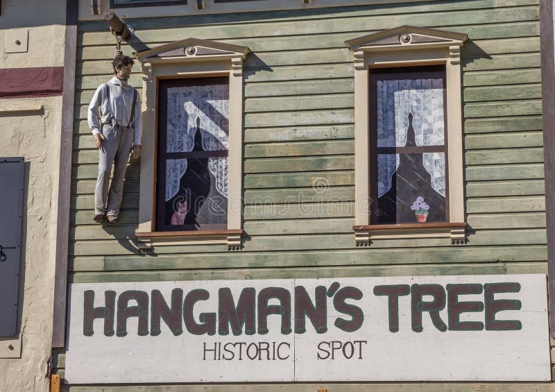 Hangmans Tree Historic Spot In Placerville Editorial Stock Image ...