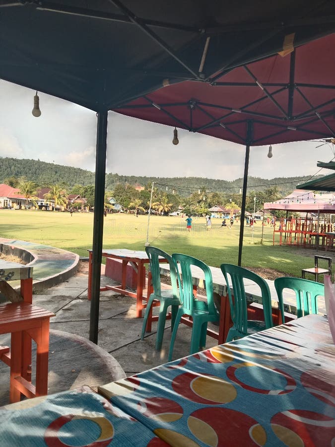 A Hangout Place for Young People at Dusk Editorial Image - Image of ...