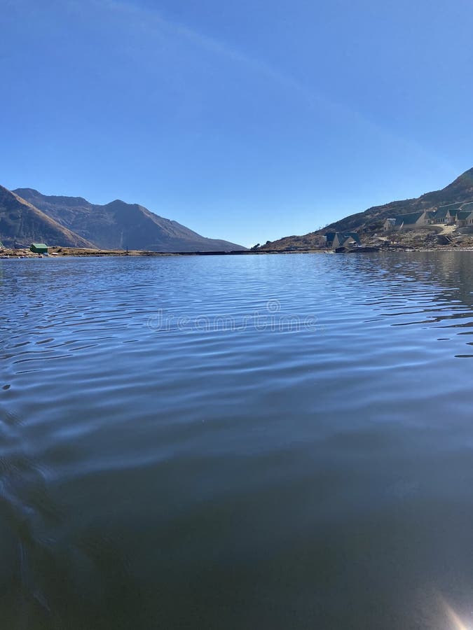 Hangu Lake Sikkim stock image. Image of water, east - 267568145