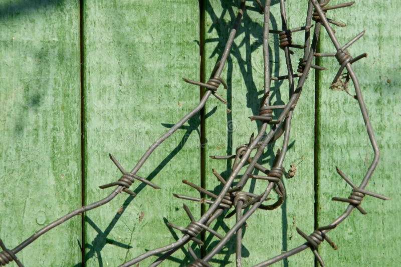 Hank of barbed wire stock photo. Image of edge, caution - 952576