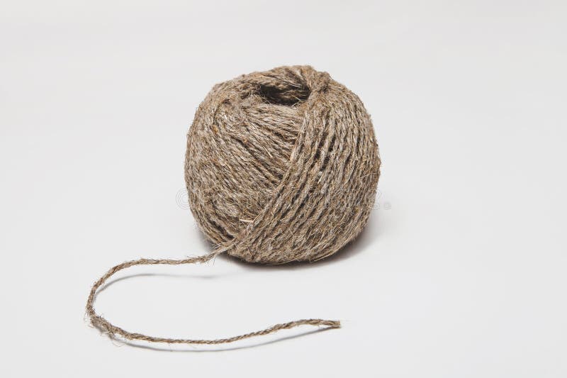 Coarse brown string stock photo. Image of knot, bundle - 8099440
