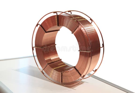 Hank of a copper wire stock photo. Image of skein, shiny - 20178956