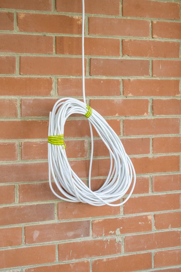 Hank of an electric wire stock photo. Image of stone - 75916348