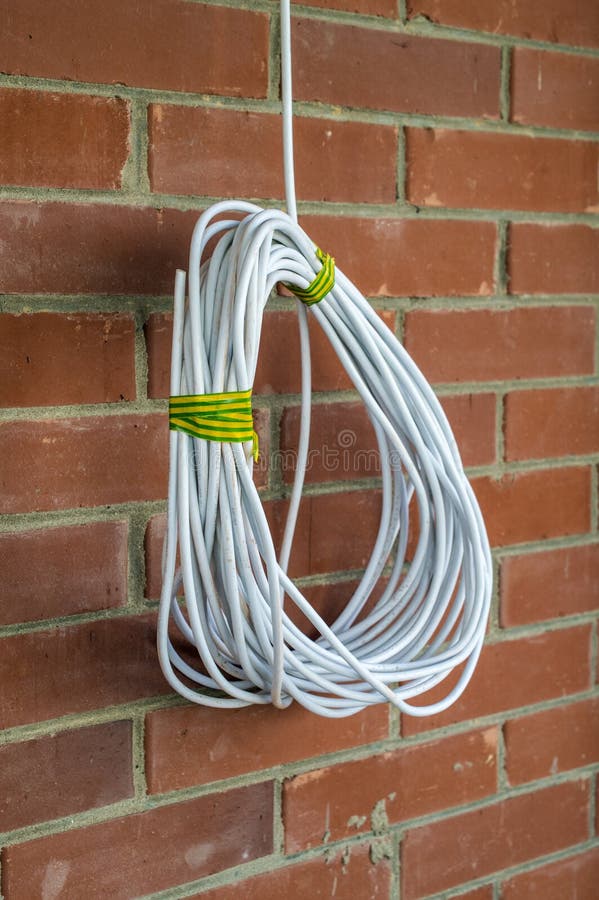 Hank of an electric wire stock photo. Image of hank, concrete - 77621712