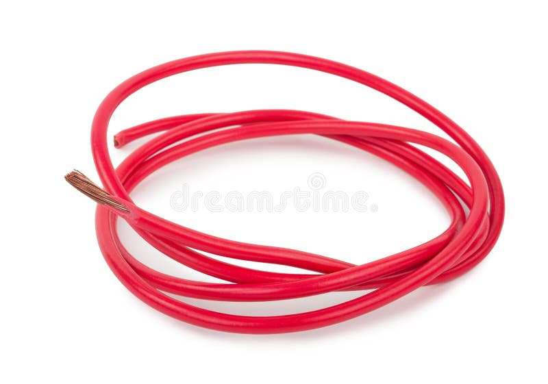 Electrical Connection Cable, Insulated Stock Photo - Image of color ...