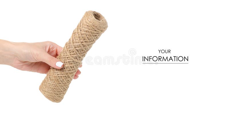 Hank Rope in a Hand Pattern Stock Photo - Image of friendly, attached ...