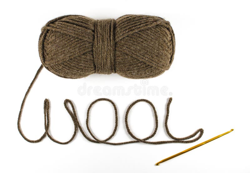 Wool made from wool yarn stock image. Image of crochet - 33536577