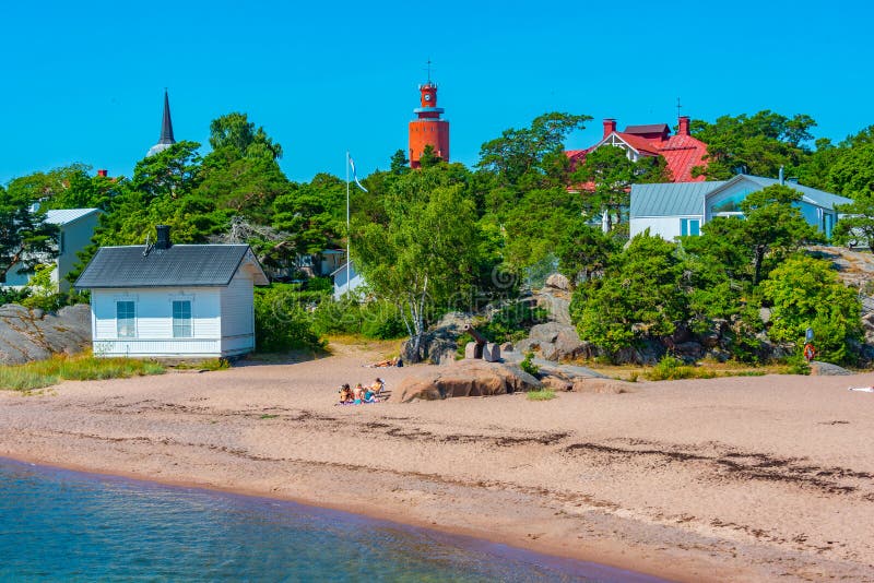 Hanko, Finland, July 20, 2022: Beach at Hanko in Finland during ...