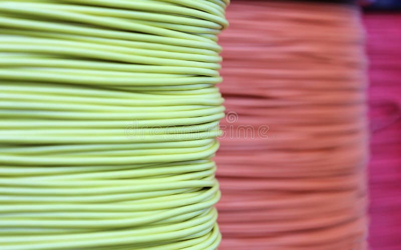 Hanks of Multi-colored Cords Stock Photo - Image of twisted, abstract ...