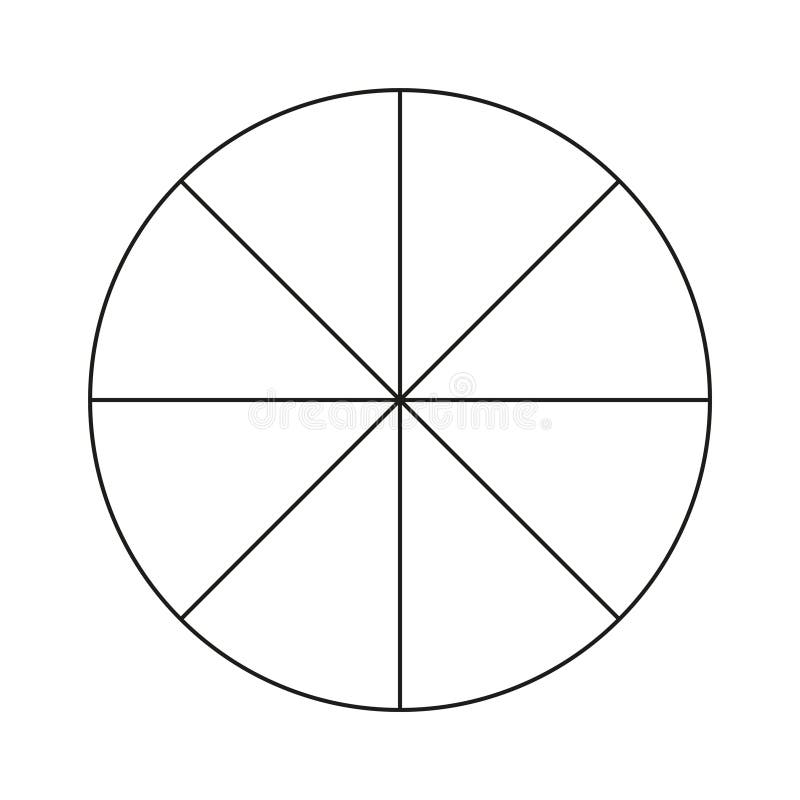 Eight Section Circle Stock Illustrations – 262 Eight Section Circle ...