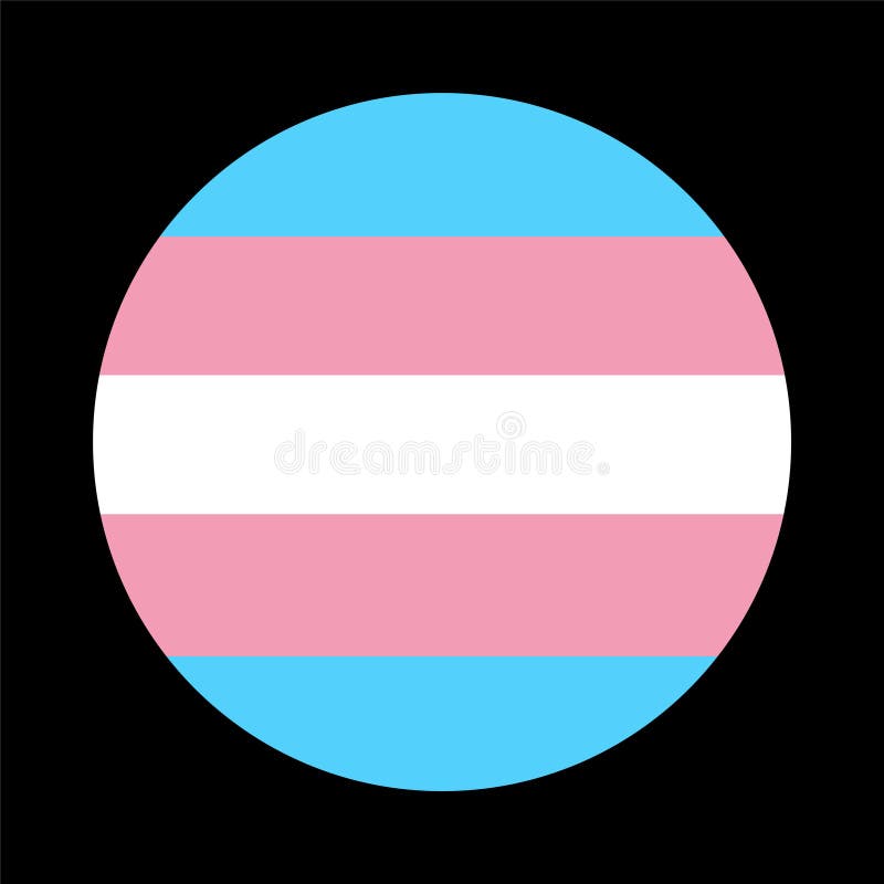 Transgender Round Flag. Circle Symbol Movement Lgbt. Element of Sexual ...
