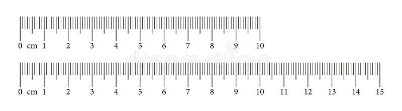 Rulers Scale Cm Measurement DIY Stock Vector - Illustration of number ...