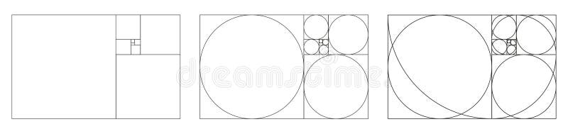 Golden Ratio Template Set. Method Golden Section. Harmony Proportions ...
