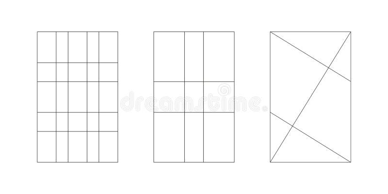 Golden Ratio Template Set. Method Golden Section. Fibonacci Array ...
