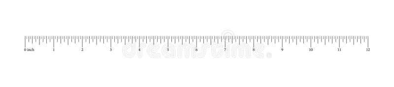 Ruler 12 Inches, Foot. Math, Geometric Tool for Distance. Height ...