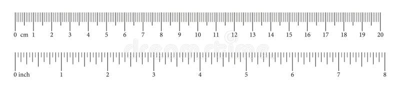 Rulers Scale Cm Measurement DIY Stock Vector - Illustration of number ...