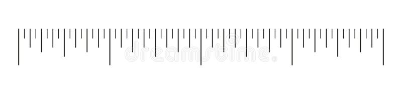 Measuring Chart with 4 Inches. Ruler Scale. Length Measurement Math ...