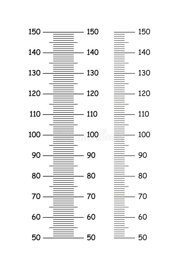 Kids Height Charts from 50 To 150 Centimeters. Templates for Wall ...
