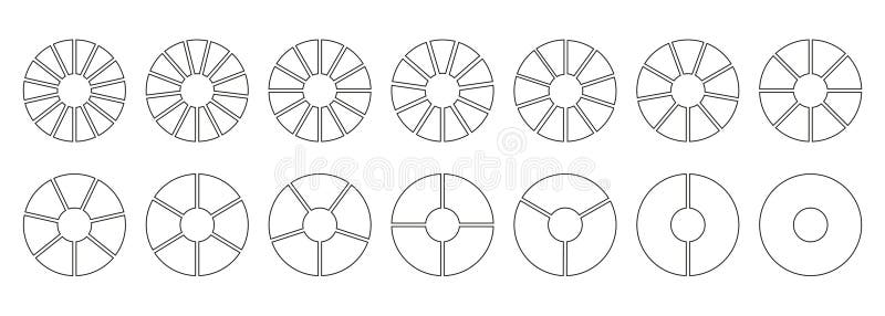 Circle Divided 12 Equal Segments Stock Illustrations – 64 Circle ...