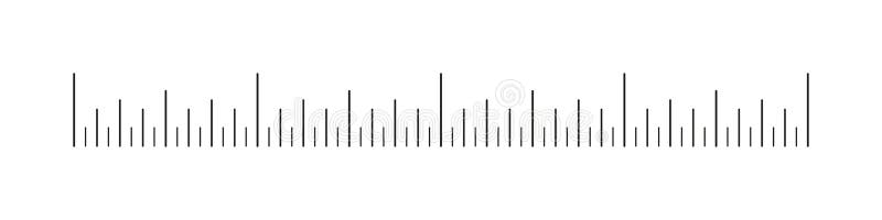 Measuring Chart. 4 Inches. Simple Ruler Scale Mockup. Sewing Tool ...