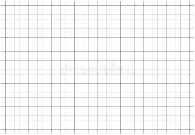 Squared Wide Grid Paper. Notebook Sheet Blank Mockup. Mathematics ...
