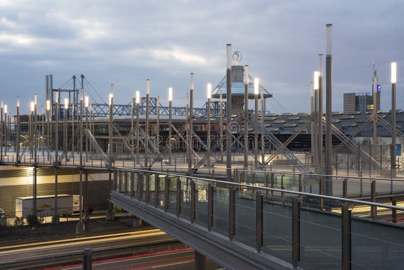 Hannover fairground editorial photo. Image of dusk, messe - 51412261