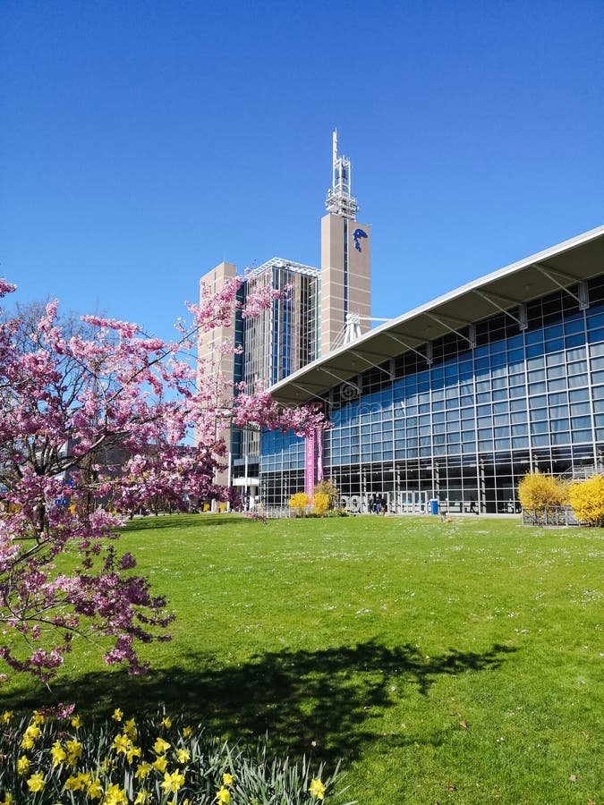 Hannover, Germany - April 2019: the Hannover Messe Fairgrounds Owned by ...