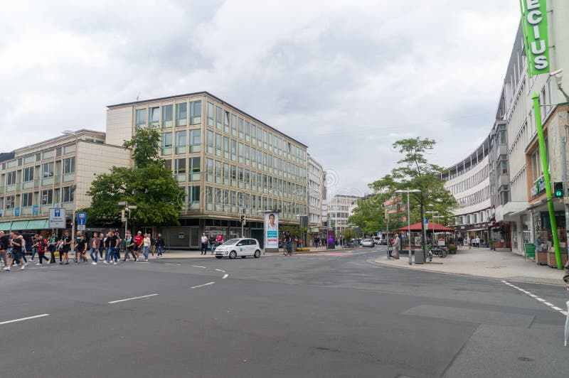 View in City Center of Hannover Editorial Stock Photo - Image of ...