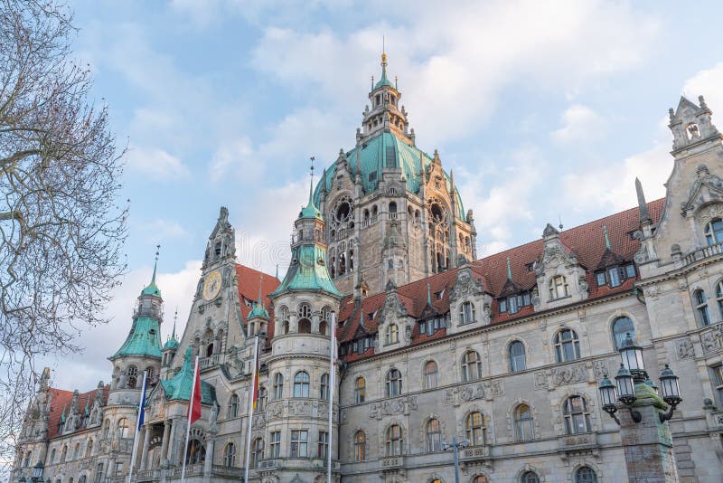 Hannover New Town Hall - Hanover, Germany Editorial Stock Photo - Image ...