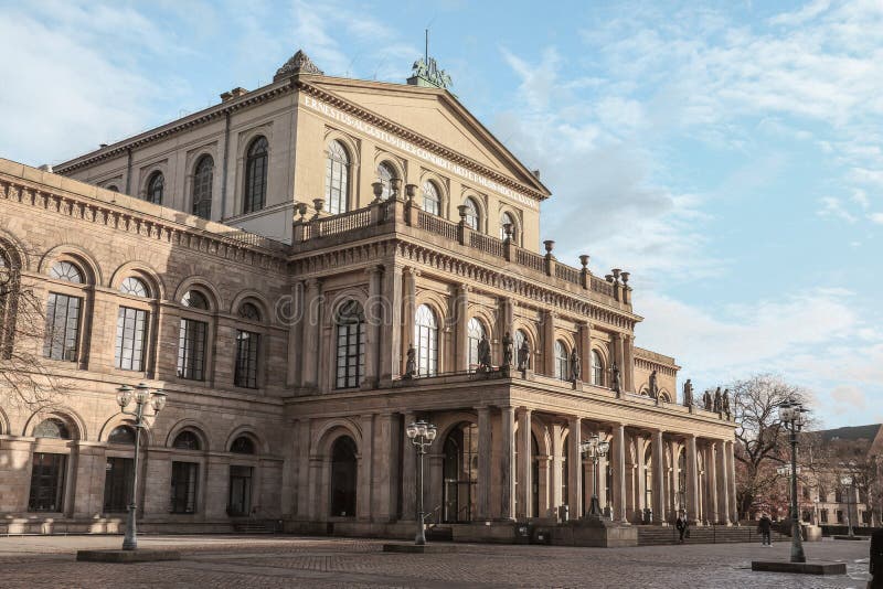 Hannover Opera house stock photo. Image of clouds, winter - 167241072