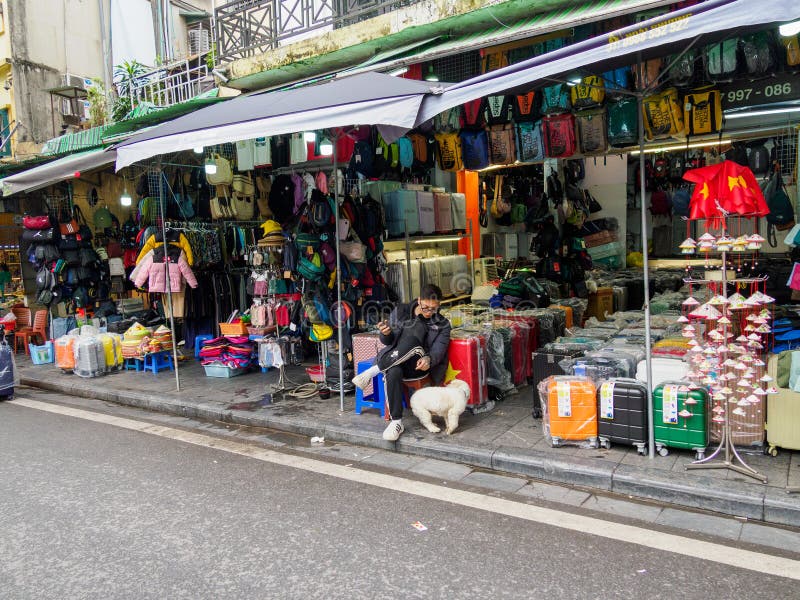 Small Stores Packed To the Brim with Merchandise Along a Street in ...