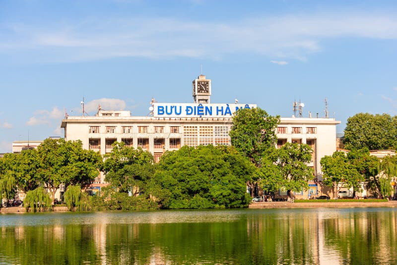 Hanoi post office editorial stock image. Image of building - 56304379
