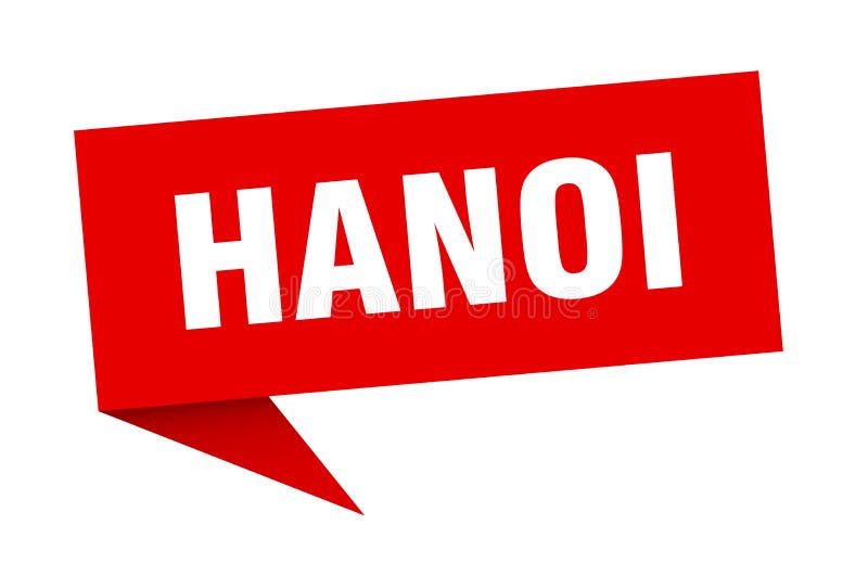 Hanoi Sticker. Hanoi Signpost Pointer Sign Stock Vector - Illustration ...
