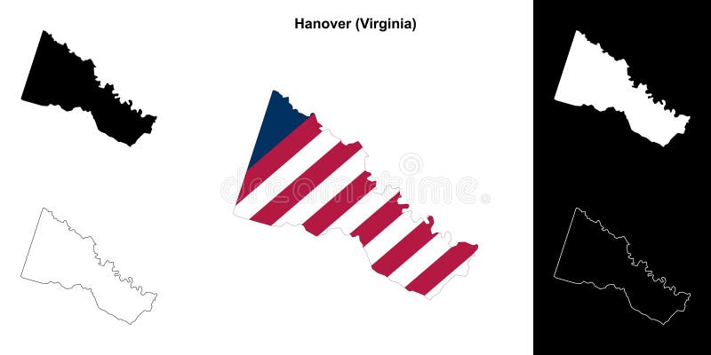 Hanover outline map stock illustration. Illustration of outline - 324168599