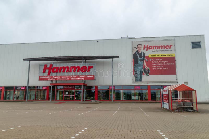 Hammer store in Germany editorial stock photo. Image of branch - 317957363