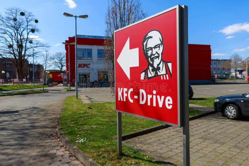 Kentucky Fried Chicken Logo on a KFC Branch in Hanover, Germany ...