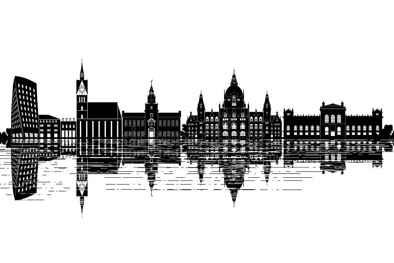 Hanover Skyline stock vector. Illustration of european - 140960154