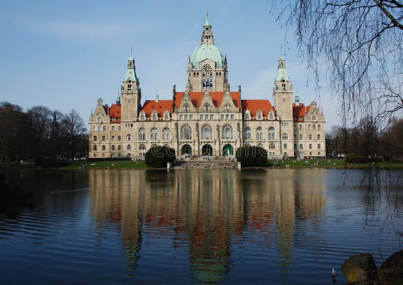Hanover Town Hall stock photo. Image of hall, germany - 28733544
