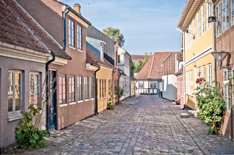Hans Christian Andersen Street Stock Image - Image of reading, danmark ...